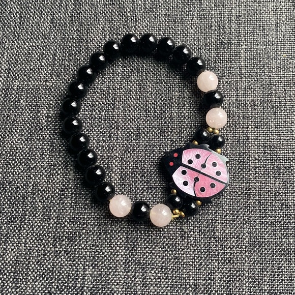 Jewelry | Ladybug Beaded Stretchy Bracelet | Poshmark